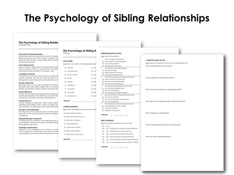 The Psychology Of Sibling Relationships Made By Teachers