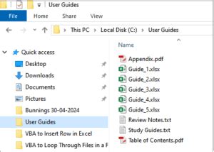 VBA To Loop Through Files In A Folder