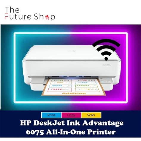 HP DeskJet Plus 6075 Ink Advantage All-in-One Printer ( 5SE22B ) White ...