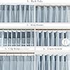 West Lake Dusty Blue Bailey Pinch Pleat Curtains 84 Inches