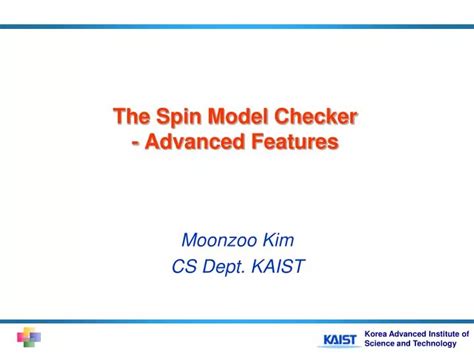 ppt the spin model checker advanced features powerpoint