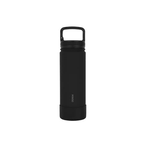 Termo Con Asa 700 Ml Serie Miniso Negra Miniso