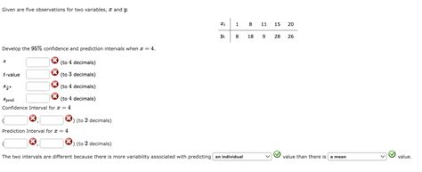 Solved Consider The Data Set Below Use Table 2 Of Appendix