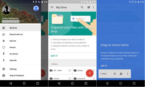 Google Drive For Android Adds Drag And Drop Option And More