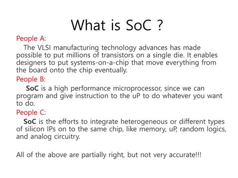 PPT System On Chip SoC PowerPoint Presentation Free Download ID 2385219