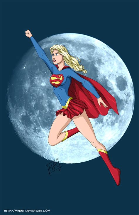 Supergirl Flies 2 Commission By Mhunt On Deviantart