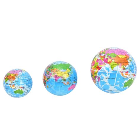 1pc Geography Map Teaching Hand Squeeze Ball Soft Vicedeal