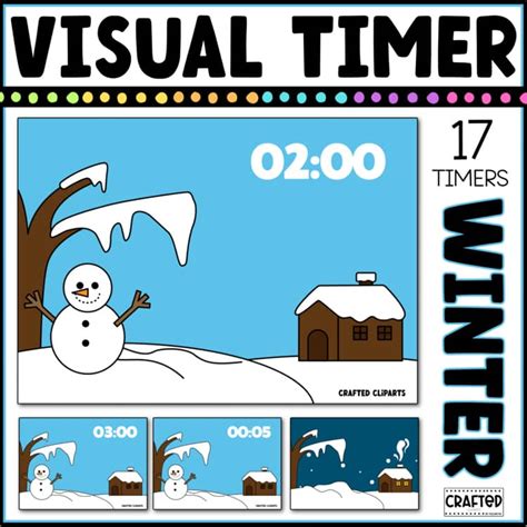 Winter Visual Timer Countdown Classroom Management Tool Transition Ppt Video
