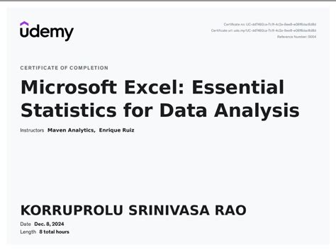 Srinivas Koruprolu On Linkedin Excelskills Statistics Dataanalysis