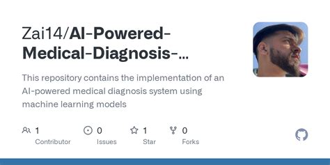 Github Zai14 Ai Powered Medical Diagnosis System This Repository
