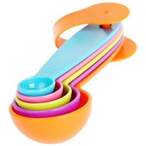 Plastic Measuring Spoon Set Multi Color Hospitality Town