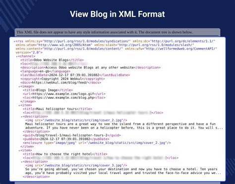 Odoo Website Rss Feed Generator Webkul