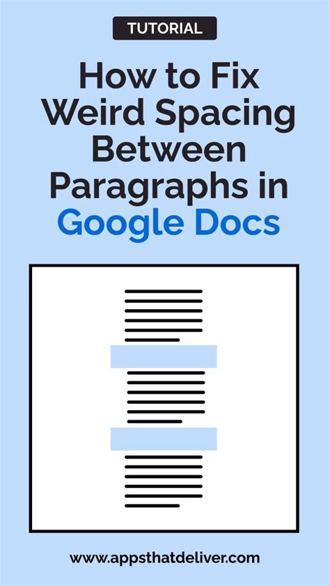 How to Fix Weird Spacing Between Paragraphs in Google Docs | Paragraph spacing, Google docs ...