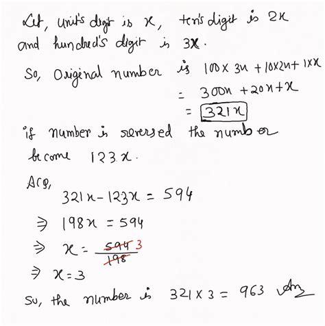 Update Ans In A Digit Number Unit S Digit Ten S Digit And Hundred S Digit Are In Ratio