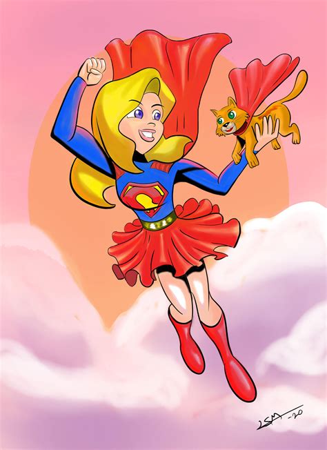 Supergirl And Streaky By Lsheam On Deviantart