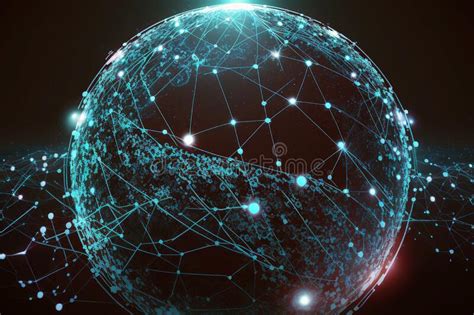 neural network futuristic big data visualization wave connecting