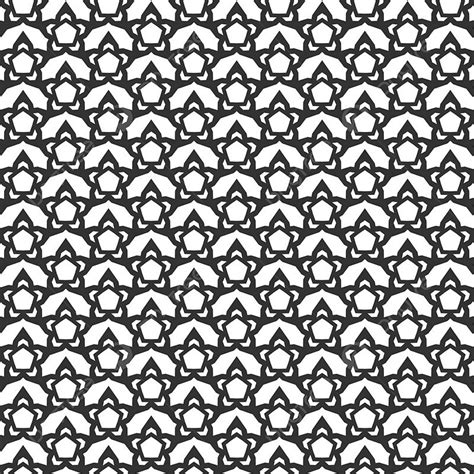 Abstract Geometric Seamless Pattern Repeating Geometric Black And White