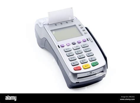 Edc Machine Or Electronic Data Capture Machine Isolated On White Background With Clipping Path