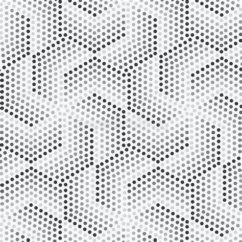 Vector Pattern Repeating Geometric Tiles With Dotted Linear On