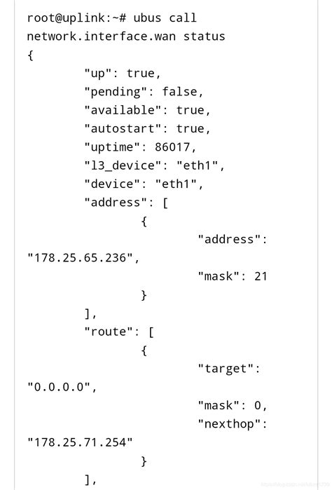 Openwrt Ubus命令ubus Call Csdn博客