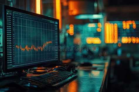 Data Analysis On Computer Screen With Vibrant Colors And Graphs Stock Image Image Of Research