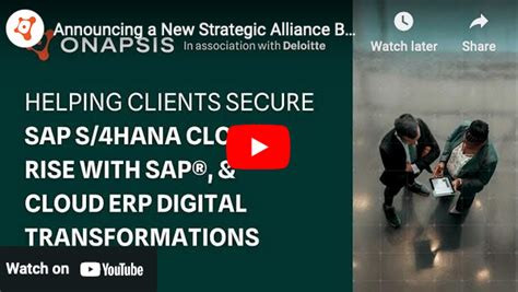 Deloitte And Onapsis Strategic Alliance