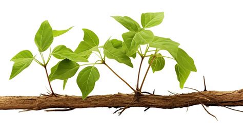 Premium Photo Botanical Elegance Leaf Stem Root Elevation Side View