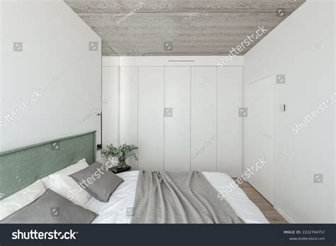 Modern Minimalistic Bedroom Interior Design Grey Stock Photo 2222794757 Shutterstock