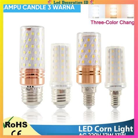 Jual Lampu Candle Led Bohlam Lampu Hias E W Warna Lampu Warna Shopee Indonesia