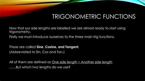 Introduction To Sat Math Trigonometrypptx