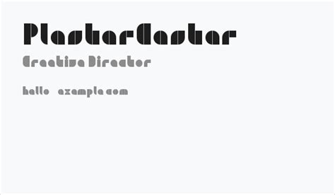 Plastercaster Font Free Download Ttfotf