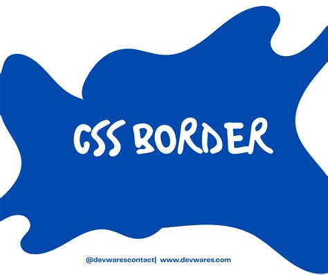 Css Borders The Css Border Properties Allow You To By Devwares