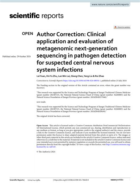 Pdf Author Correction Clinical Application And Evaluation Of