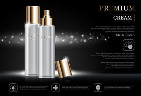 연간 판매 또는 축제 판매를 위한 수분 공급 페이셜 크림 흰색과 금색 크림 마스크 병은 황금빛 배경에 분리되어 있습니다 우아한 화장품 광고 일러스트레이션 3차원 형태에 대한