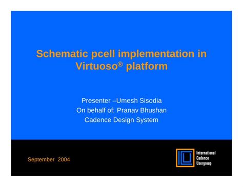 Pdf Schematic Pcell Implementation In Virtuoso Platform Dokumentips