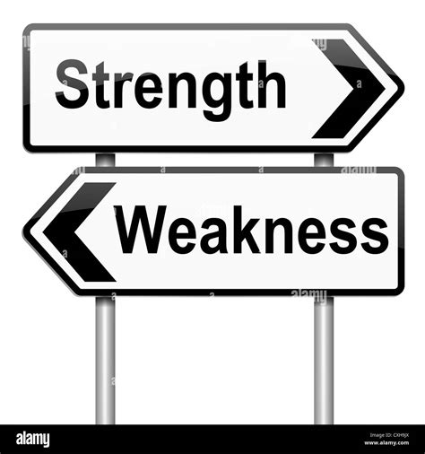 Strength And Weakness Cut Out Stock Images And Pictures Alamy