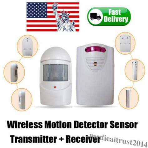 Wireless Driveway Motion Sensor Alarm System For Home Security Pir Ir Detector With Alerts