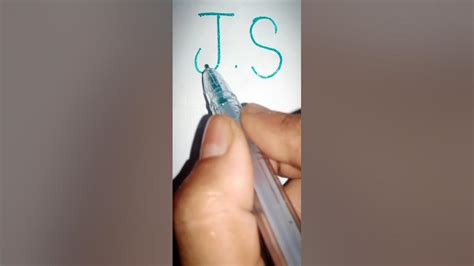How To Draw Js Name Logo Easy Shotrs Viralshorts Logo Js Name Art Youtube