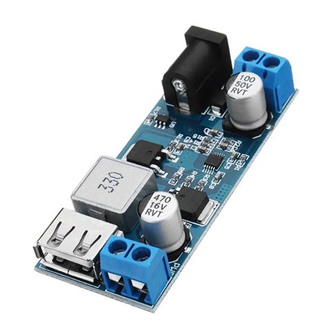 Dc 5a Step Down 9 36v To 5v โมดูลแปลงแรงดัน 9 36v เป็น 5v 5a ขั้าต่อไฟ Output แบบสายและ Usb