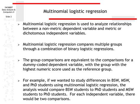 Ppt Multinomial Logistic Regression Basic Relationships Powerpoint Presentation Id
