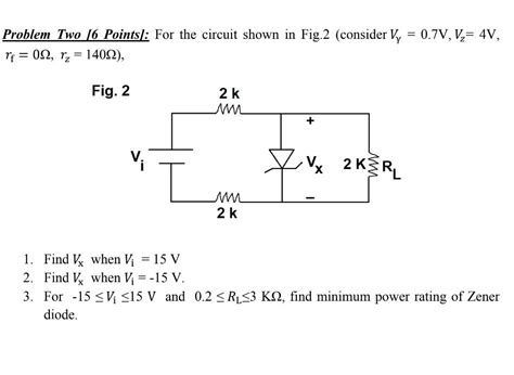 solved problem two [6 pointsl for the circuit shown in