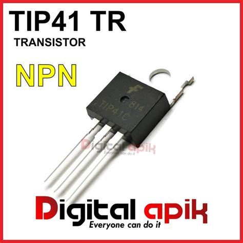 Jual Tip41 Npn Transistor Tr Power Tip41c To 220 100v 6a 41 41c Shopee Indonesia