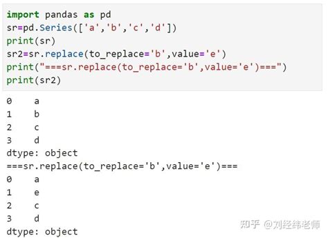 替换series中的值 replace 函数 知乎