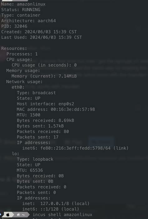 Amazonlinux Arm64 Aarch64 Incus Linux Containers Forum