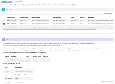 How To Use Sign In Diagnostic In Microsoft Entra Id
