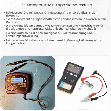 Esr Messgerät Mit Kapazitätsmessung Electricity Magnetism