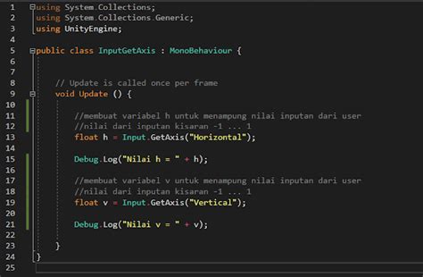 Tutorial Unity Perbedaan Input GetAxis Dan Input GetAxisRaw Unity Tutorial Indonesia