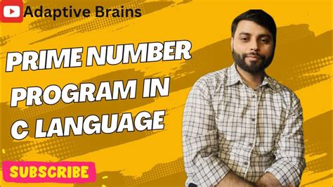 Prime Number Program In C Youtube
