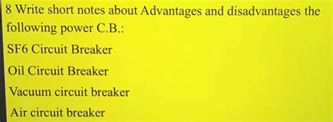 What Is The Difference Between Sf6 And Vacuum Circuit Breaker Wiring