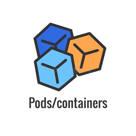 Kubernetes Development And Environment Icon Showing Aspect Stock Vector